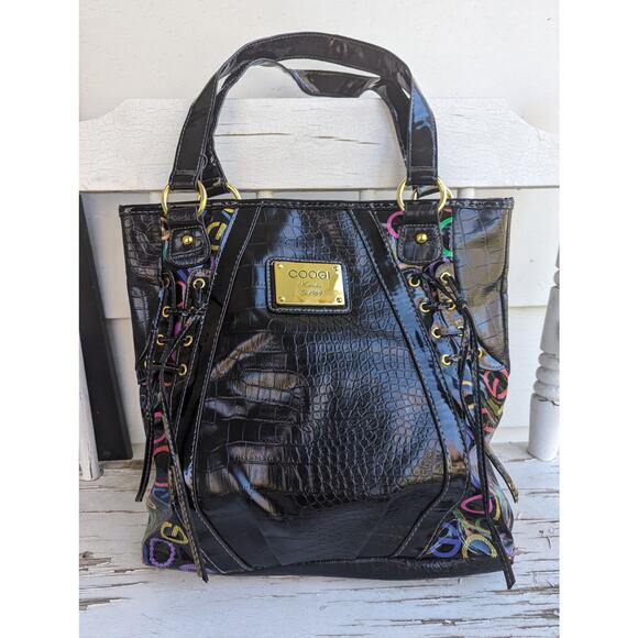 COOGI | Bags | Vintage 9s Coogi Faux Leather Tote | Poshmark